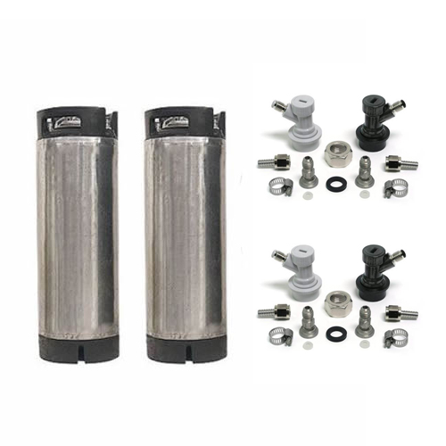 Reconditioned Homebrew Ball Lock Keg with Conversion Kit - Two Pack