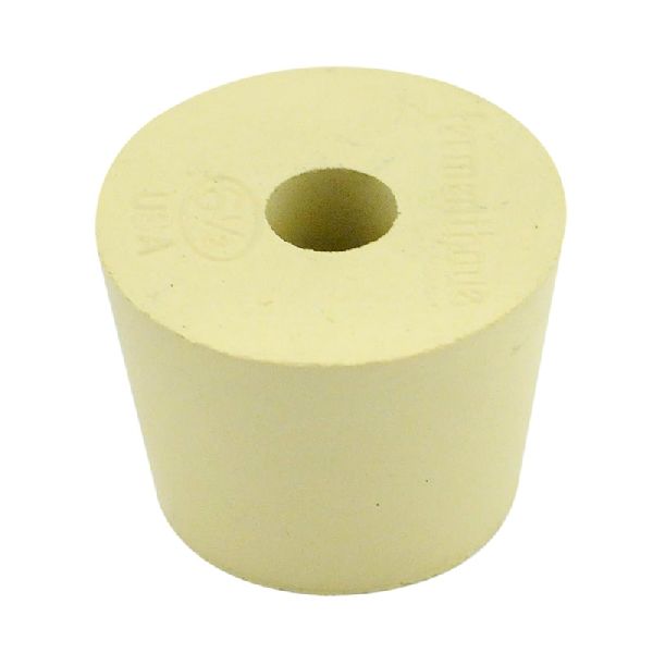 Drilled Rubber Stopper #6 ½
